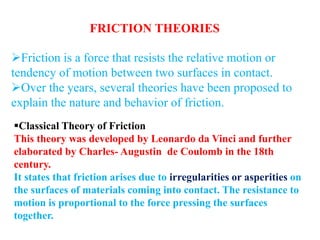 ppt -friction wear lubrication and many releated to the tribology.pptx