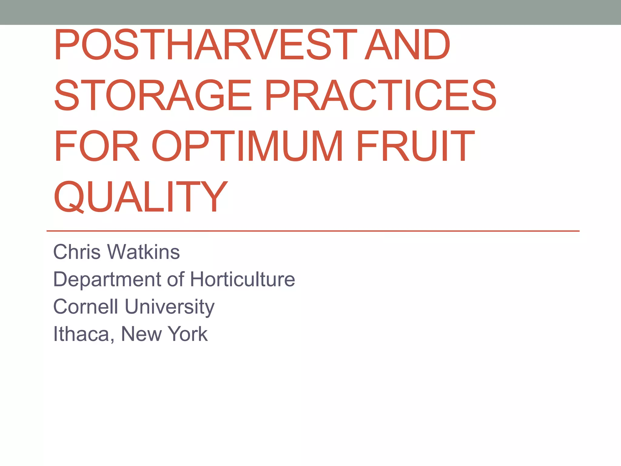 Ppt fruit-apple-postharvest-watkins-cornell-2014-eng | PDF