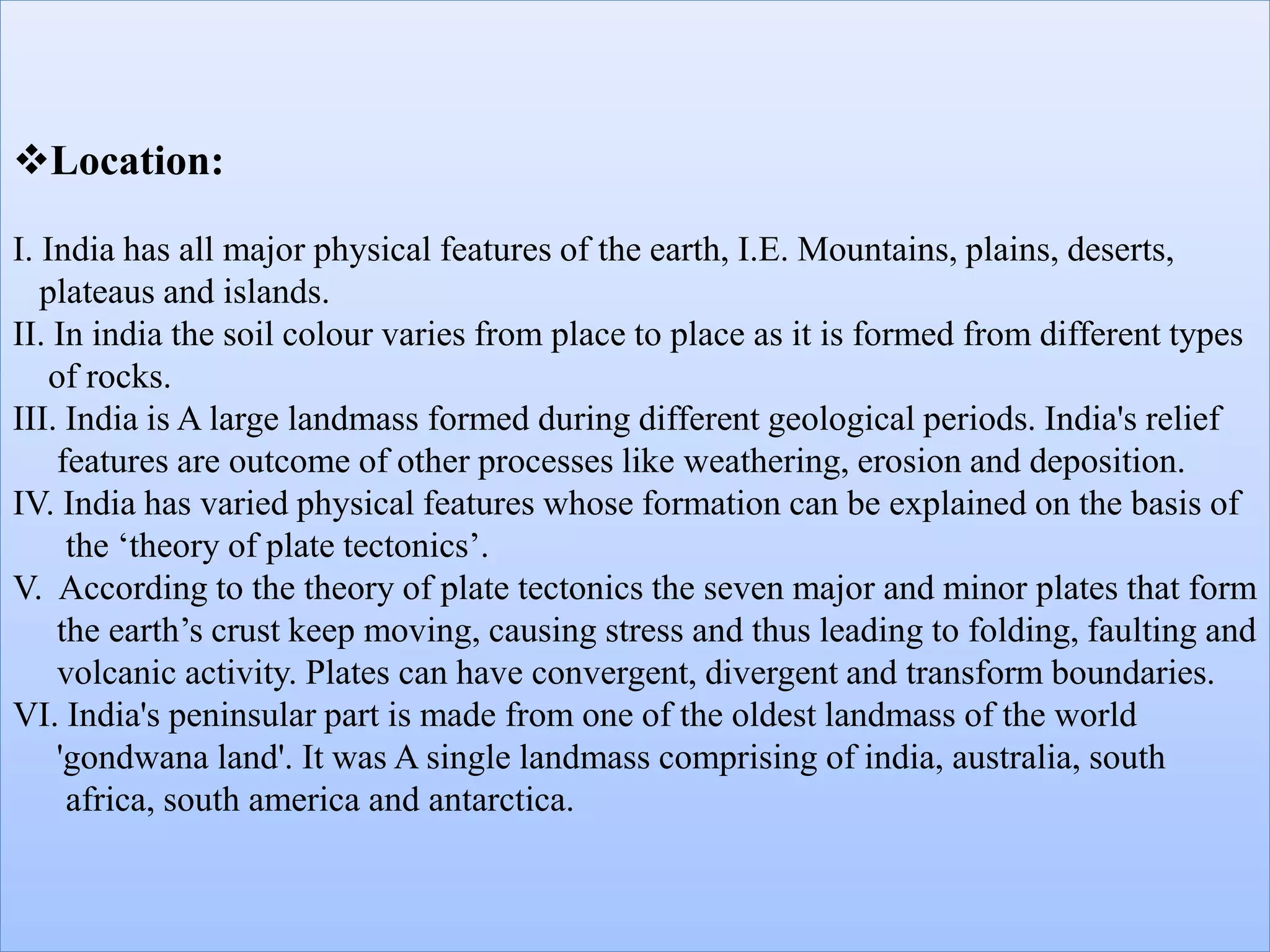 CLASS-IX : GEOGRAPHY-CHAPTER NO-02-PHYSICAL FEATURES OF INDIA | PPTX