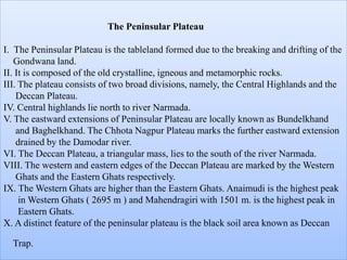CLASS-IX : GEOGRAPHY-CHAPTER NO-02-PHYSICAL FEATURES OF INDIA | PPTX