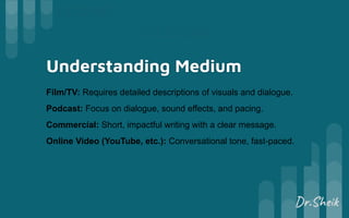 Introduction to Script Writing By Dr.Sheik | PDF | Screenwriting ...