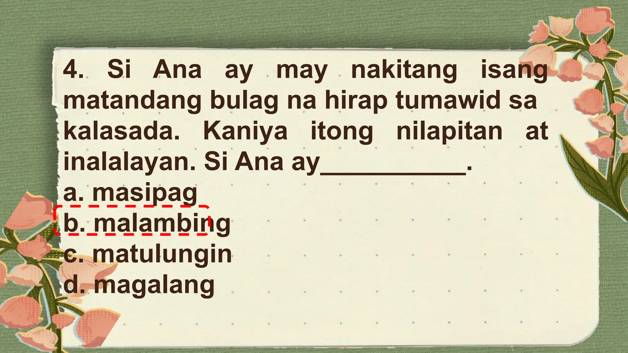 PPT - GMRC4 Pangangalaga sa mga Hayop bilang bahagi ng kapaligiran.pptx