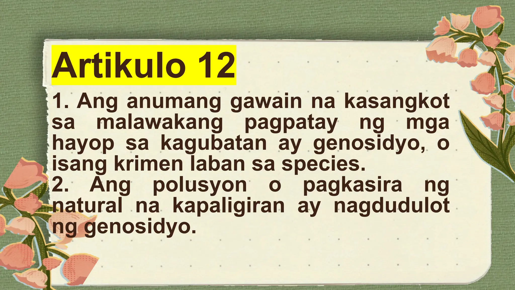 PPT - GMRC4 Pangangalaga sa mga Hayop bilang bahagi ng kapaligiran.pptx