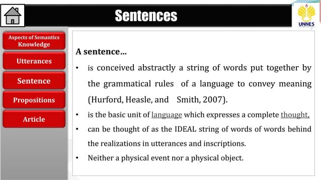 Aspects of Semantic Knowledge_Sentences-Utterances-Propositions | PPTX