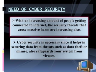 Ppt growing need of cyber security | PPT