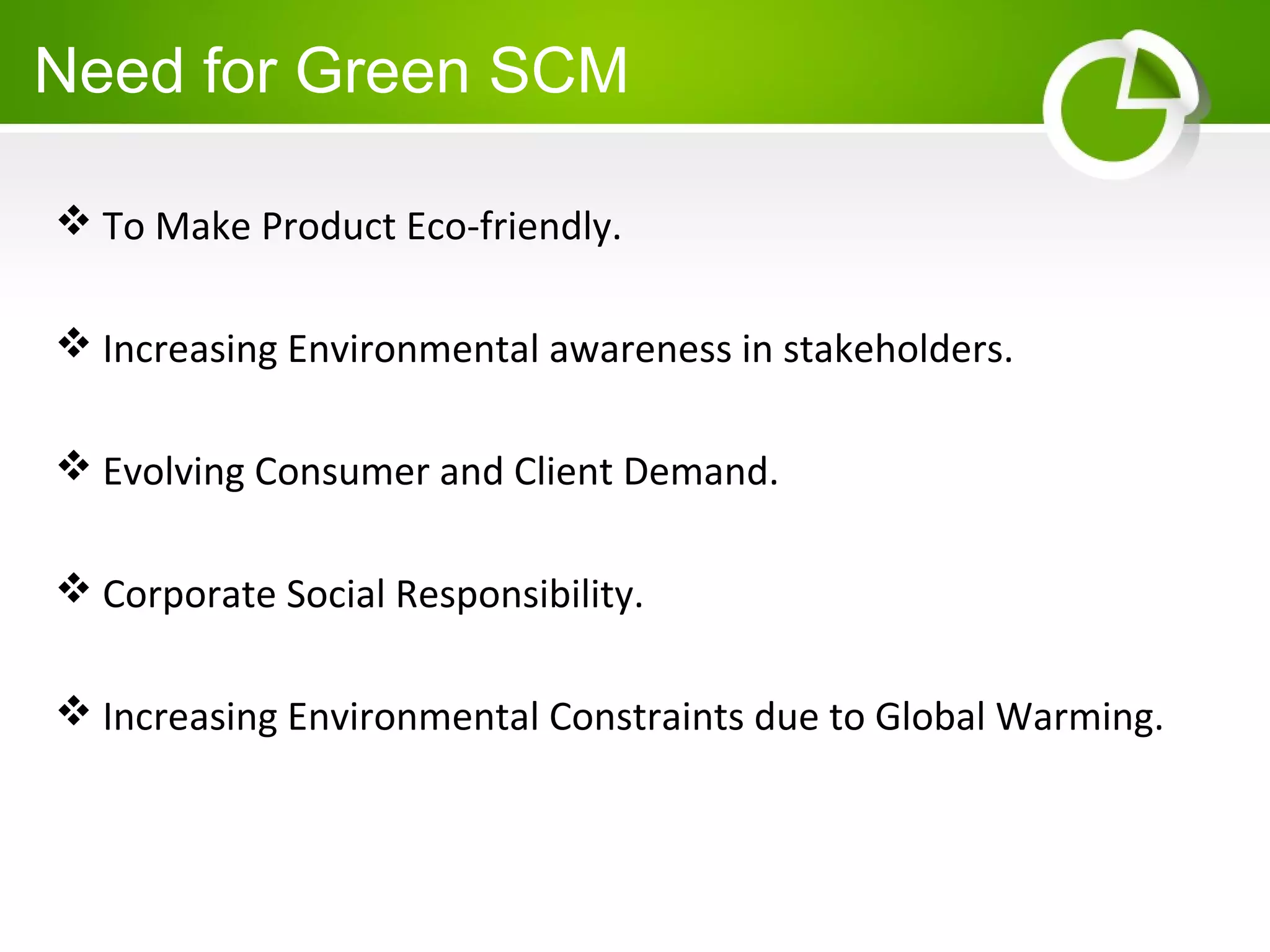 PPT On Green Supply Chain Managment | PPT