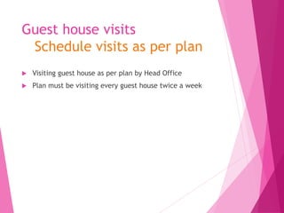 Ppt Guest House Maintenance | PPTX