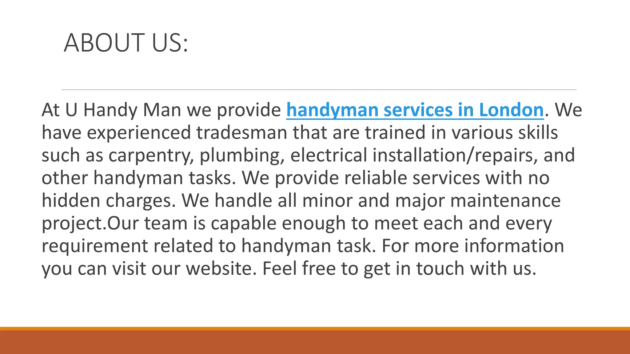 Ppt handy man | PPTX