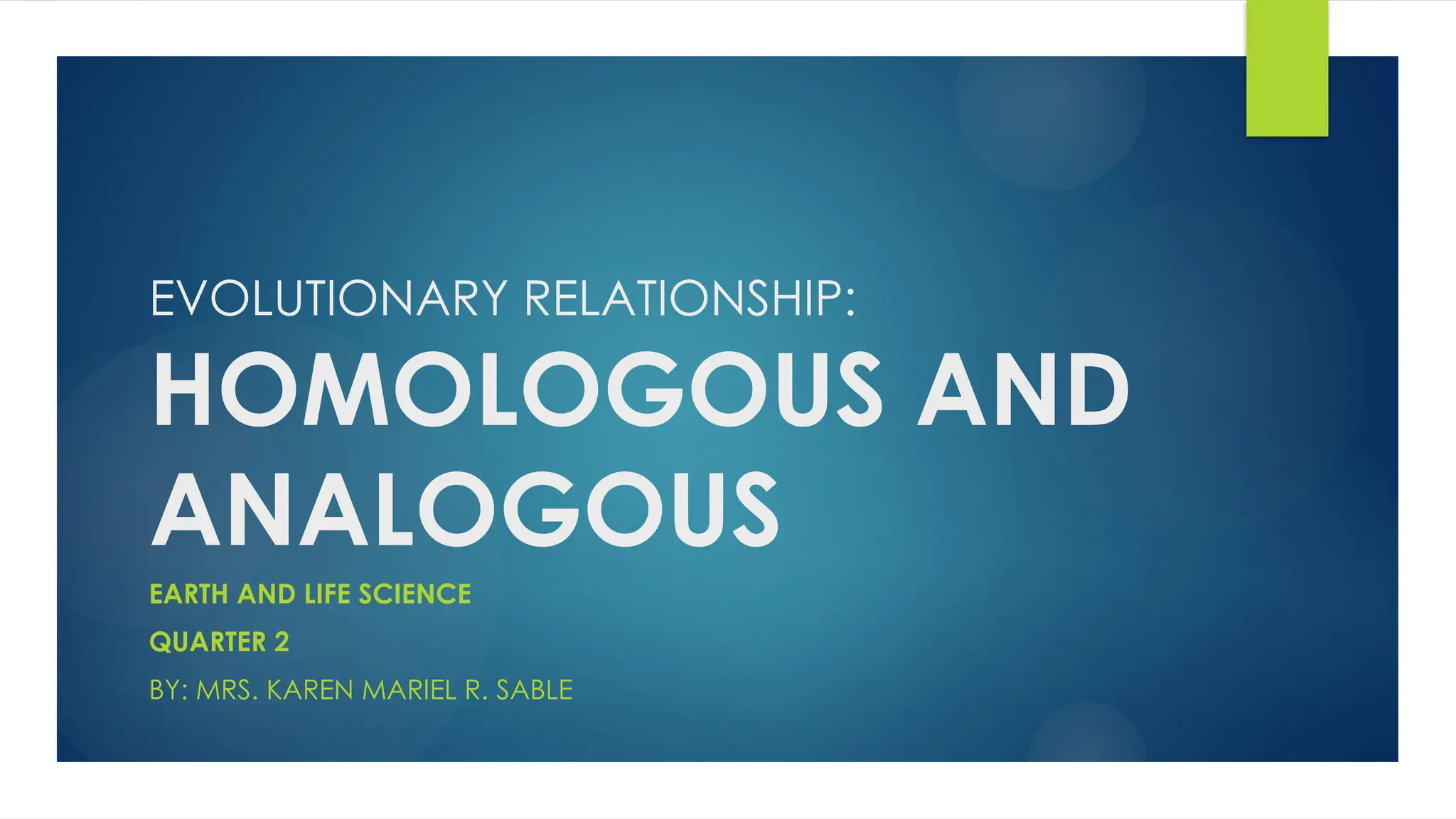 PPT - Homologous vs. Analogous structure | PPTX