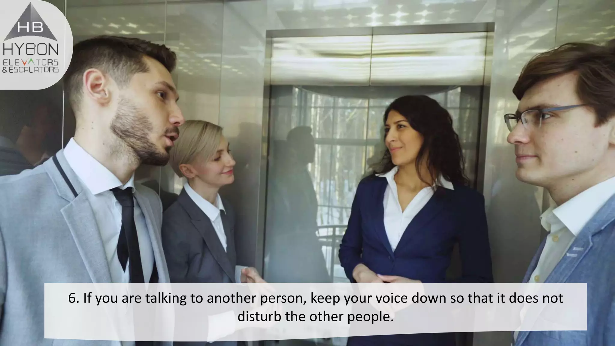 How to practice good elevator etiquette | PPT