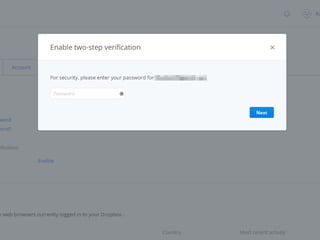 How to activate Dropbox two-step verification | PPT