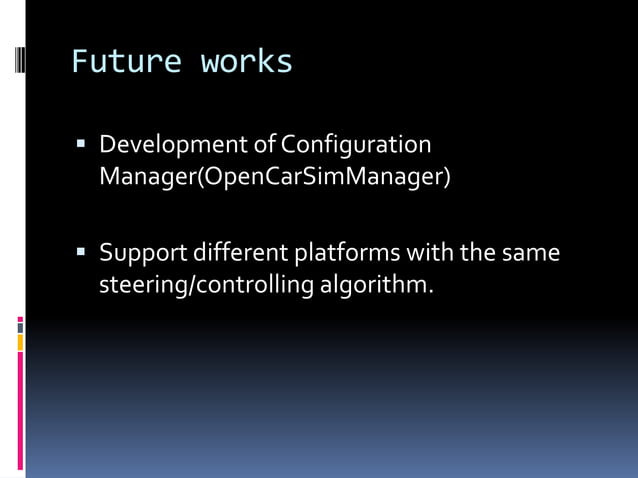 Autonomous Vehicle Simulation Project | PDF