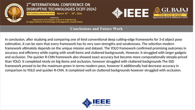 A Comparative Analysis Of Traditional Deep Learning Framework For 3d Object Pose Estimation Ppt