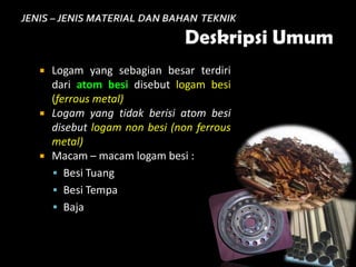 Jenis - Jenis Bahan Material | PPTX
