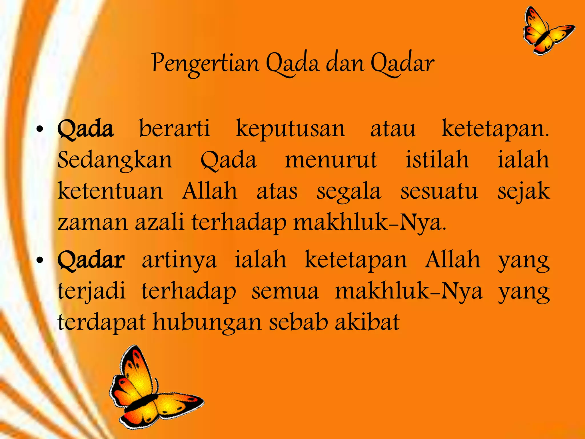 Ppt iman-kepada-qadha-dan-qadar | PPTX