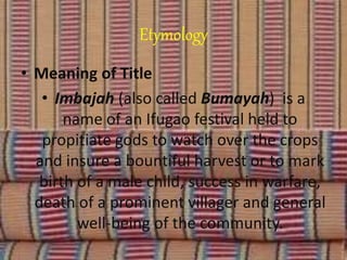 Imbajah (Philippine Folk Dance) | PPTX