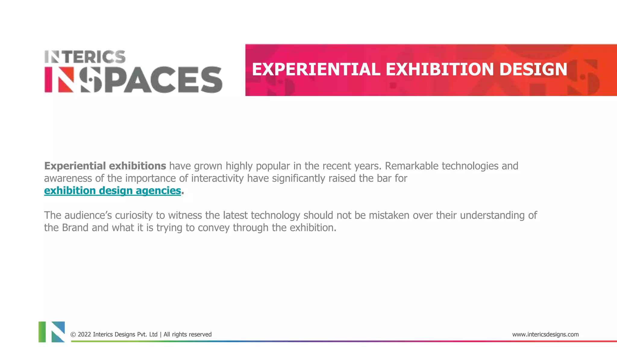 EXPERIENTIAL EXHIBITION DESIGN | PPTX