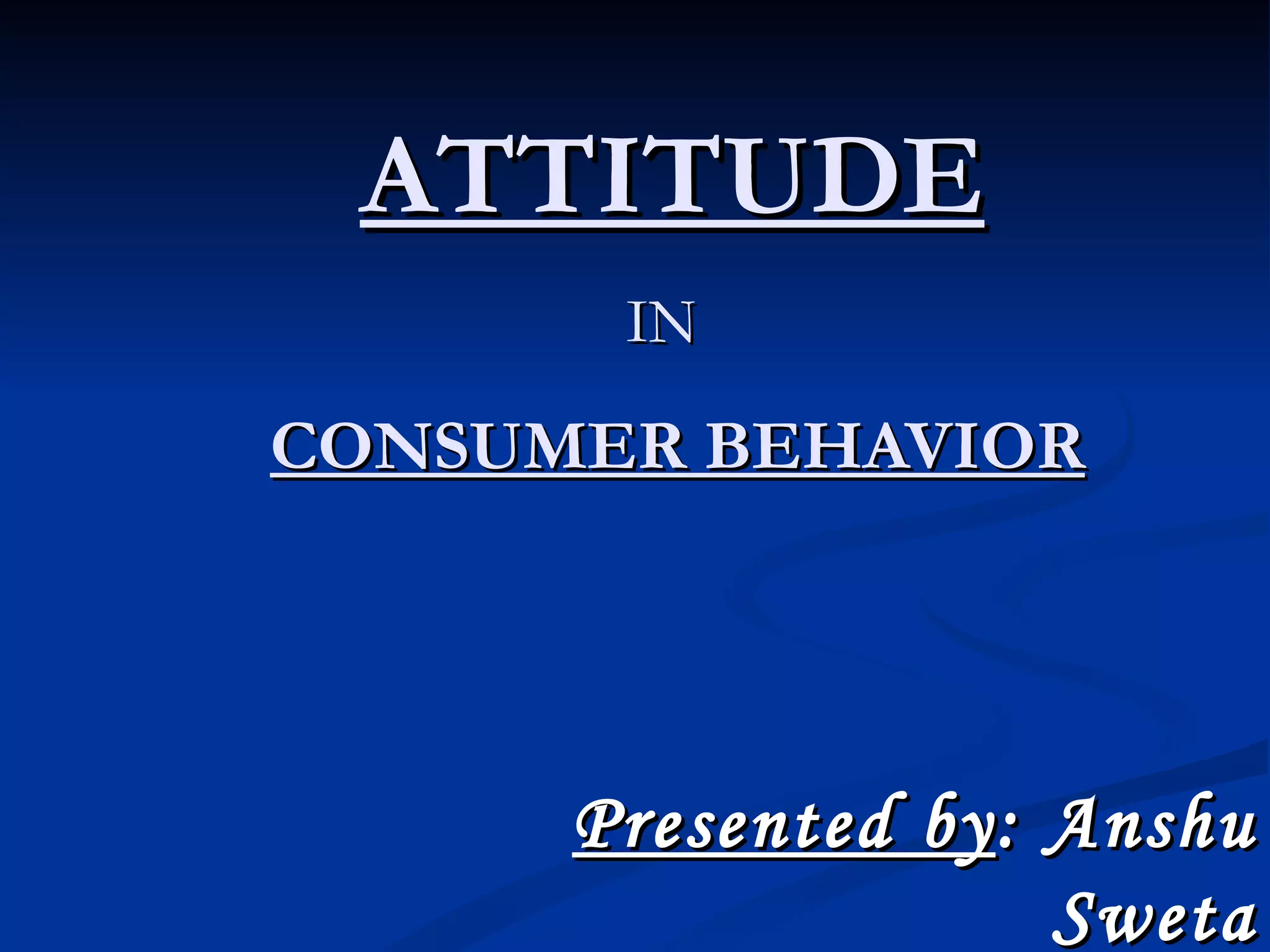 Ppt In Cb On Attitude | PPT