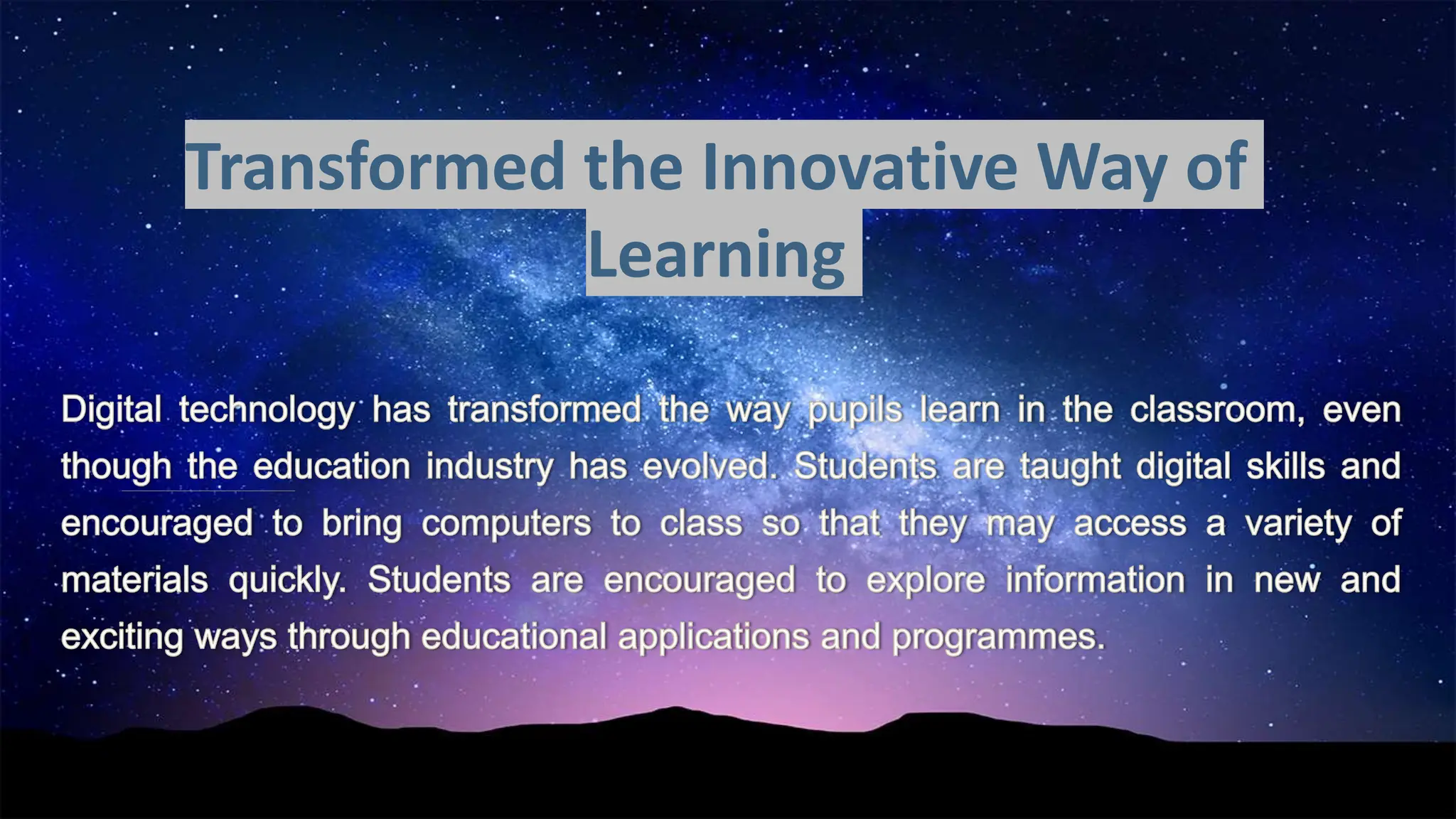 Understanding the role of digital technologies in education | PPTX