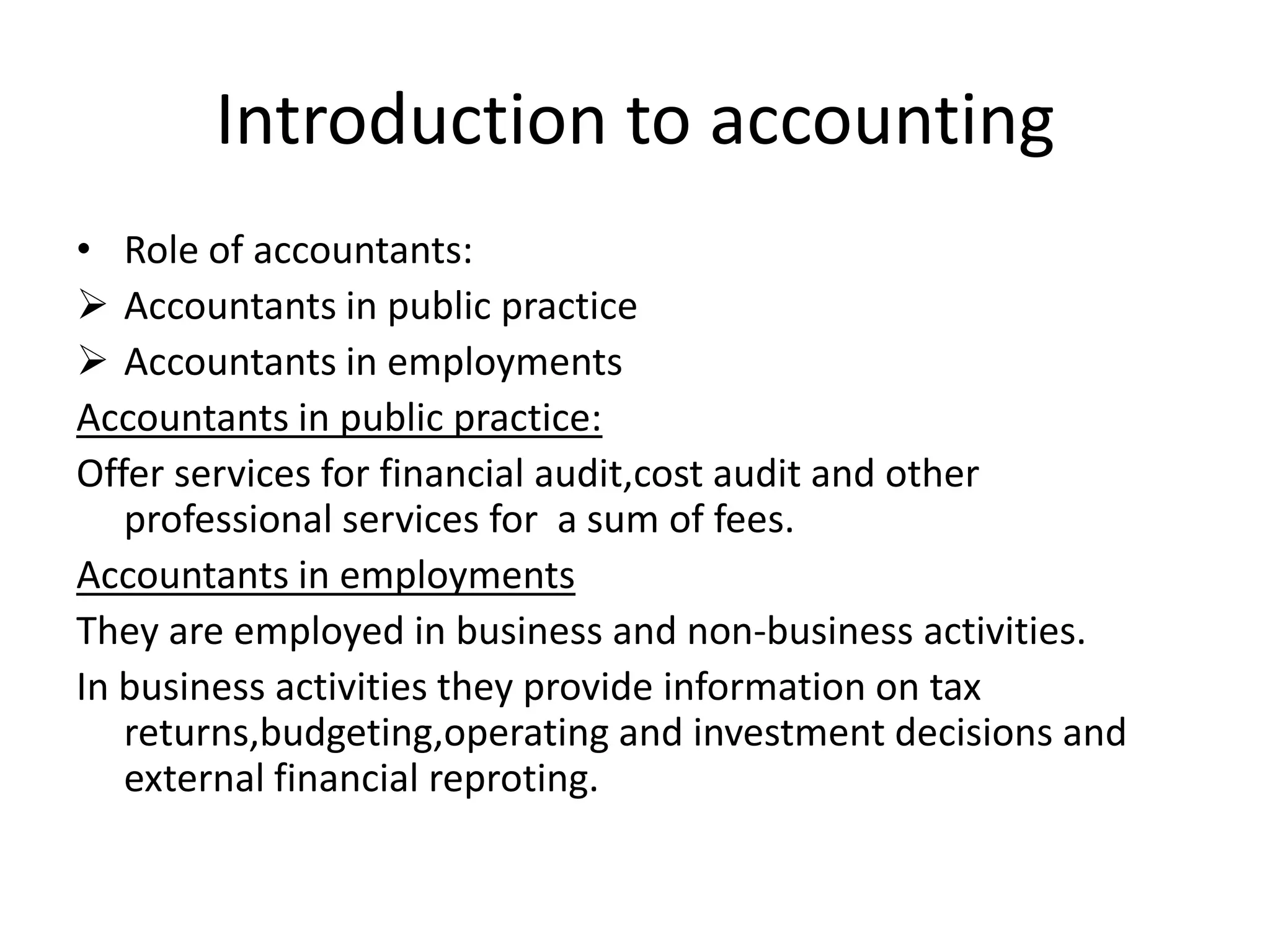 Ppt introduction to account | PPTX