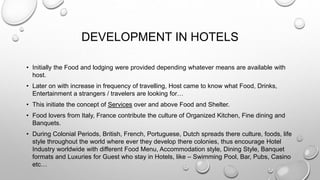 Introduction to hospitality--- History & Development of Hotel Industry ...