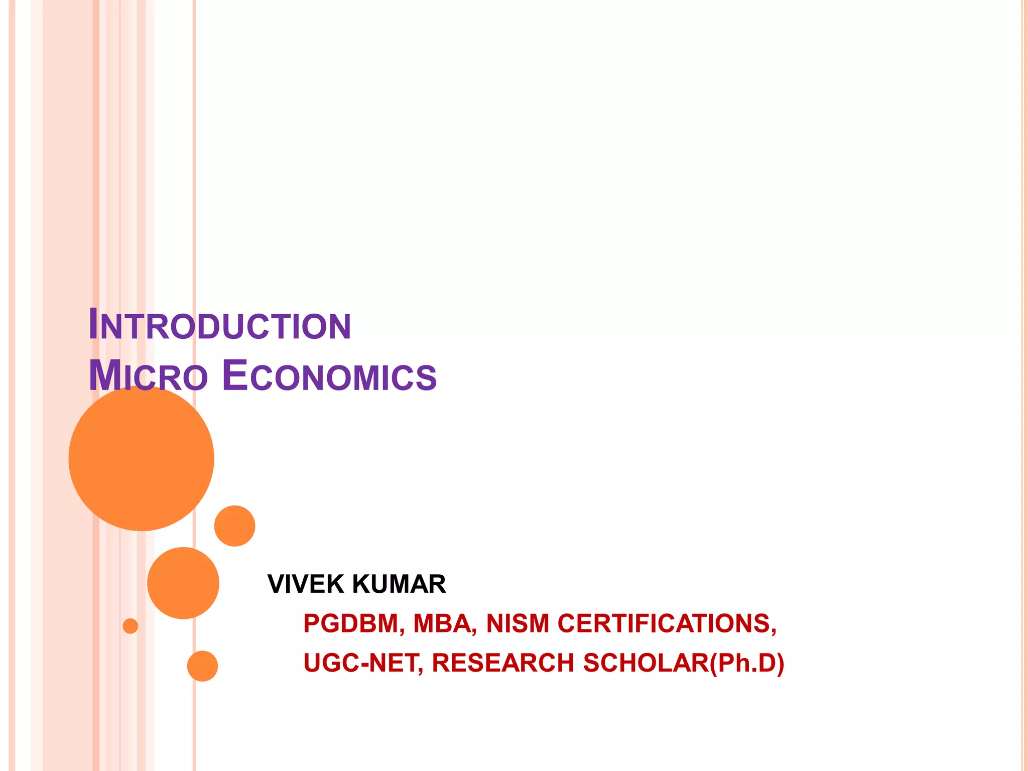 Ppt introduction to microeconomics | PPT