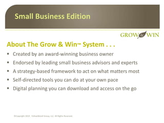 Grow & Win™: Small Business Planning System To Accelerate Your Success ...