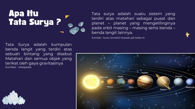 PERSENTASI APA ITU TATA SURYA DENGAN PENJELASAN | PPT