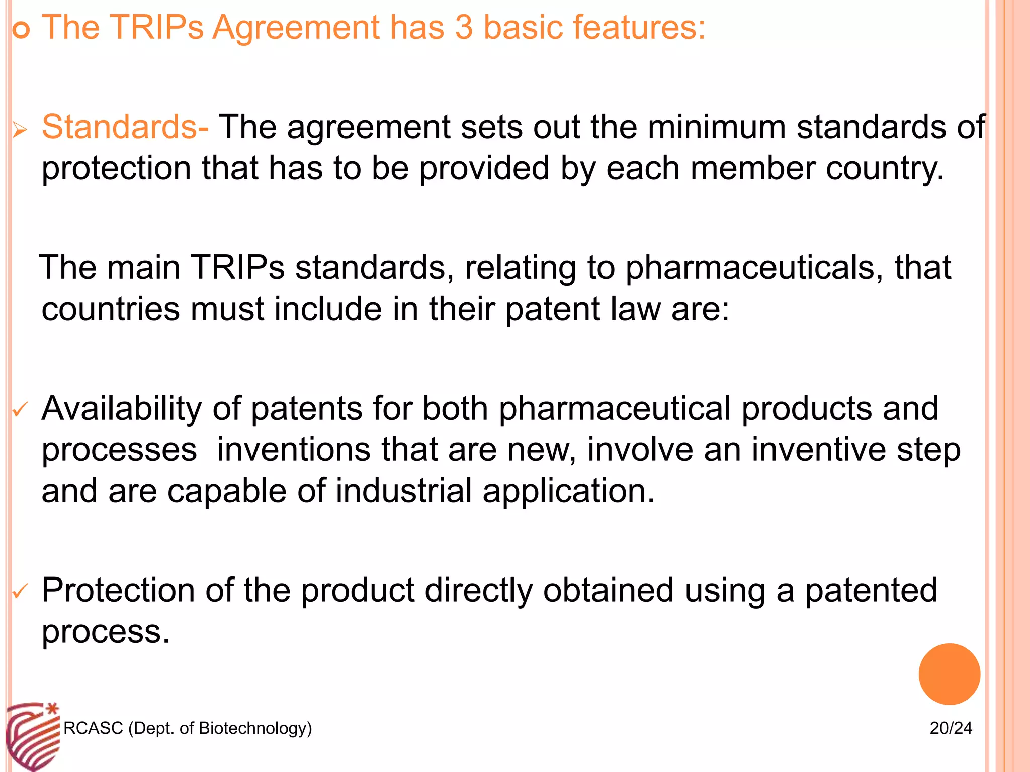 IPR-implications for India, WTO, WIPO, GATT, TRIPS | PPTX