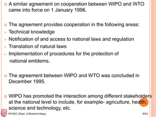IPR-implications for India, WTO, WIPO, GATT, TRIPS | PPTX