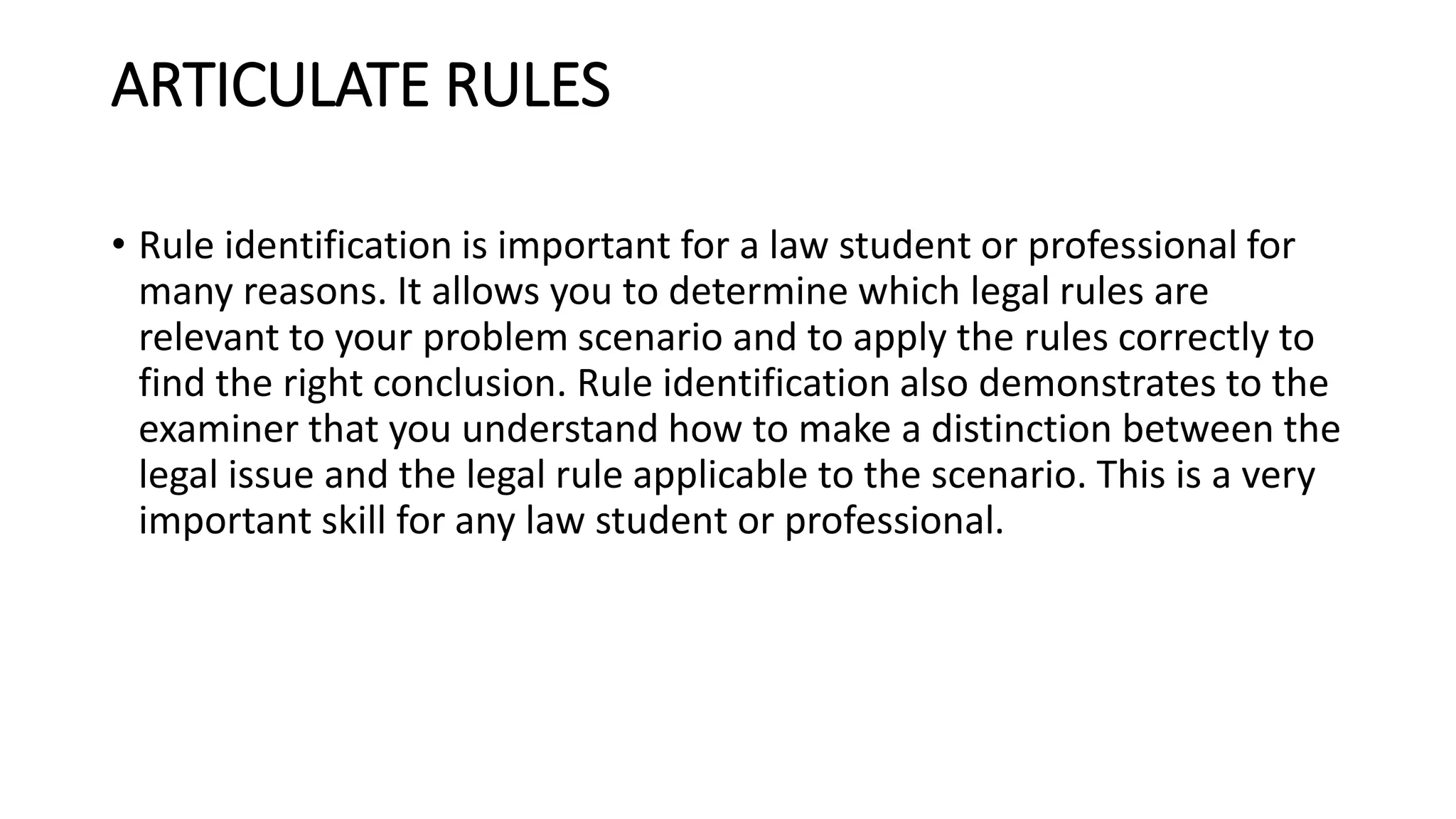 PPT-IRAC METHOD (ISSUE, RULE, ANALYSIS, AND CONCLUSION) | PDF
