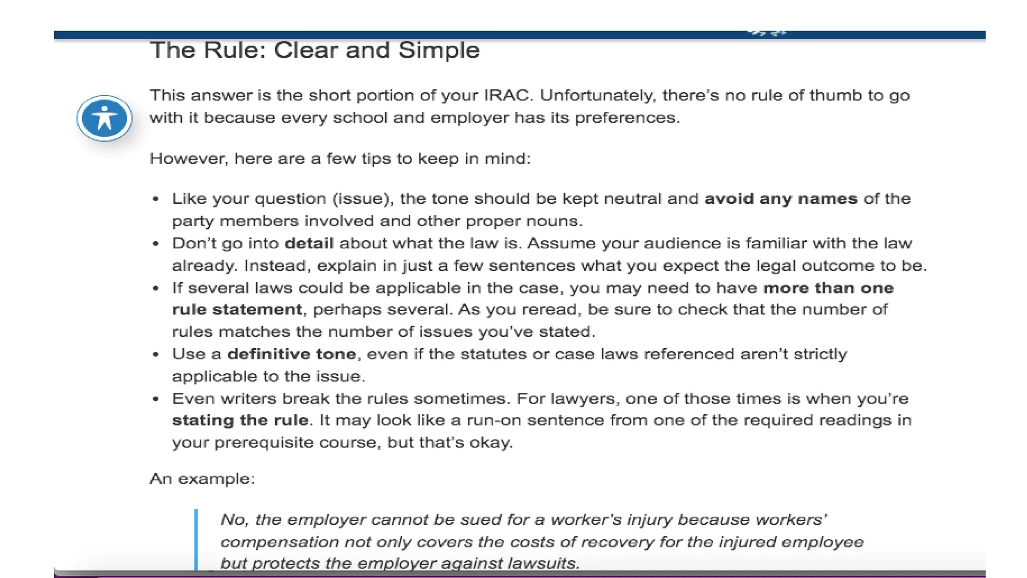 PPT-IRAC METHOD (ISSUE, RULE, ANALYSIS, AND CONCLUSION) | PDF