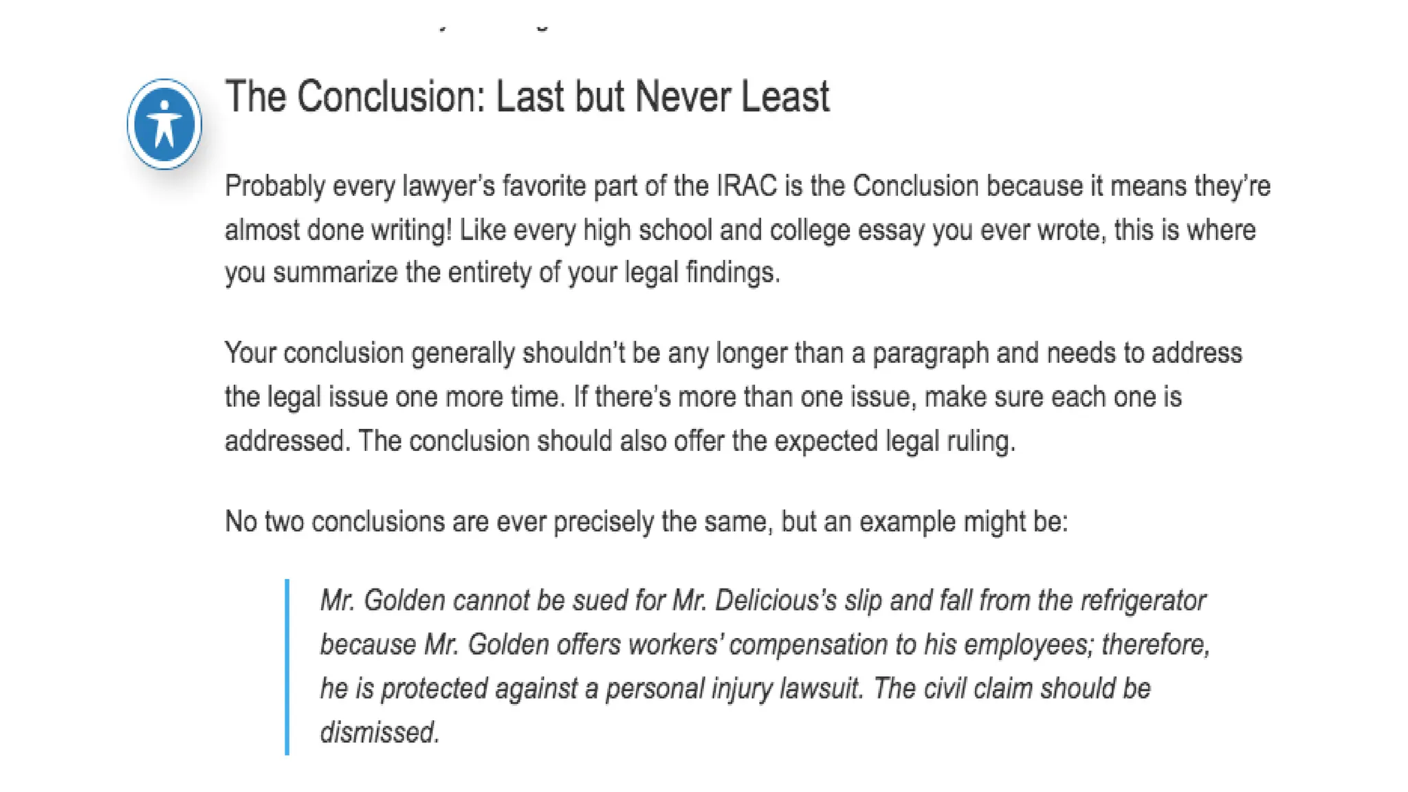 PPT-IRAC METHOD (ISSUE, RULE, ANALYSIS, AND CONCLUSION) | PDF