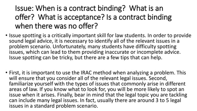 PPT-IRAC METHOD (ISSUE, RULE, ANALYSIS, AND CONCLUSION) | PDF