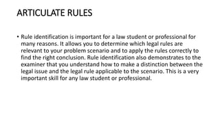 PPT-IRAC METHOD (ISSUE, RULE, ANALYSIS, AND CONCLUSION) | PDF