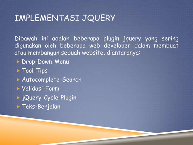 Ppt j query-rully-amrizal-1102412020 | PPT