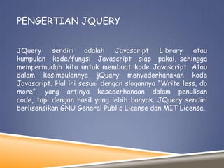 Ppt j query-rully-amrizal-1102412020 | PPT