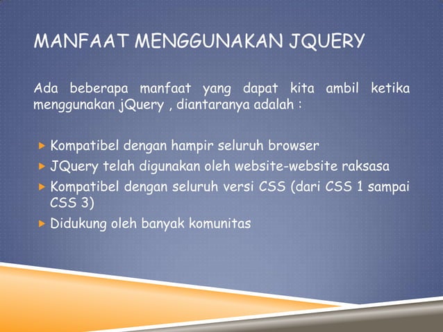 Ppt j query-rully-amrizal-1102412020 | PPT | Free Download