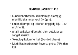 PPT-KROMATOGRAFI CAIR KINERJA TINGGI.ABC.DEF.GHIpdf | PDF