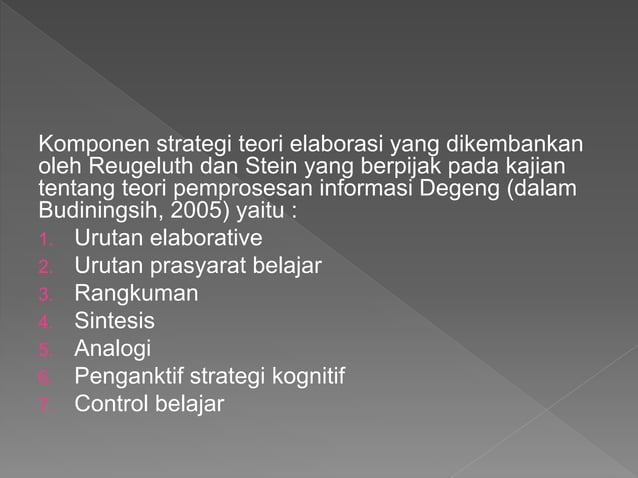 P teori belajar untuk program PAUD | PPT