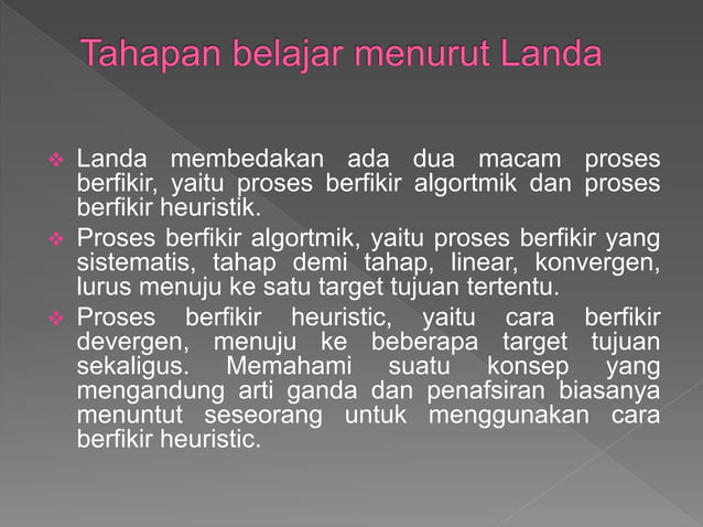 P teori belajar untuk program PAUD | PPT