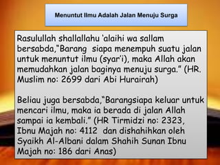 ppt. kemuliaan ilmu | PPTX