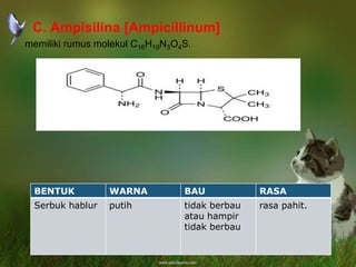 Kimia Farmasi I - Antibiotik - DIII Farmasi - Universitas Pekalongan | PPTX