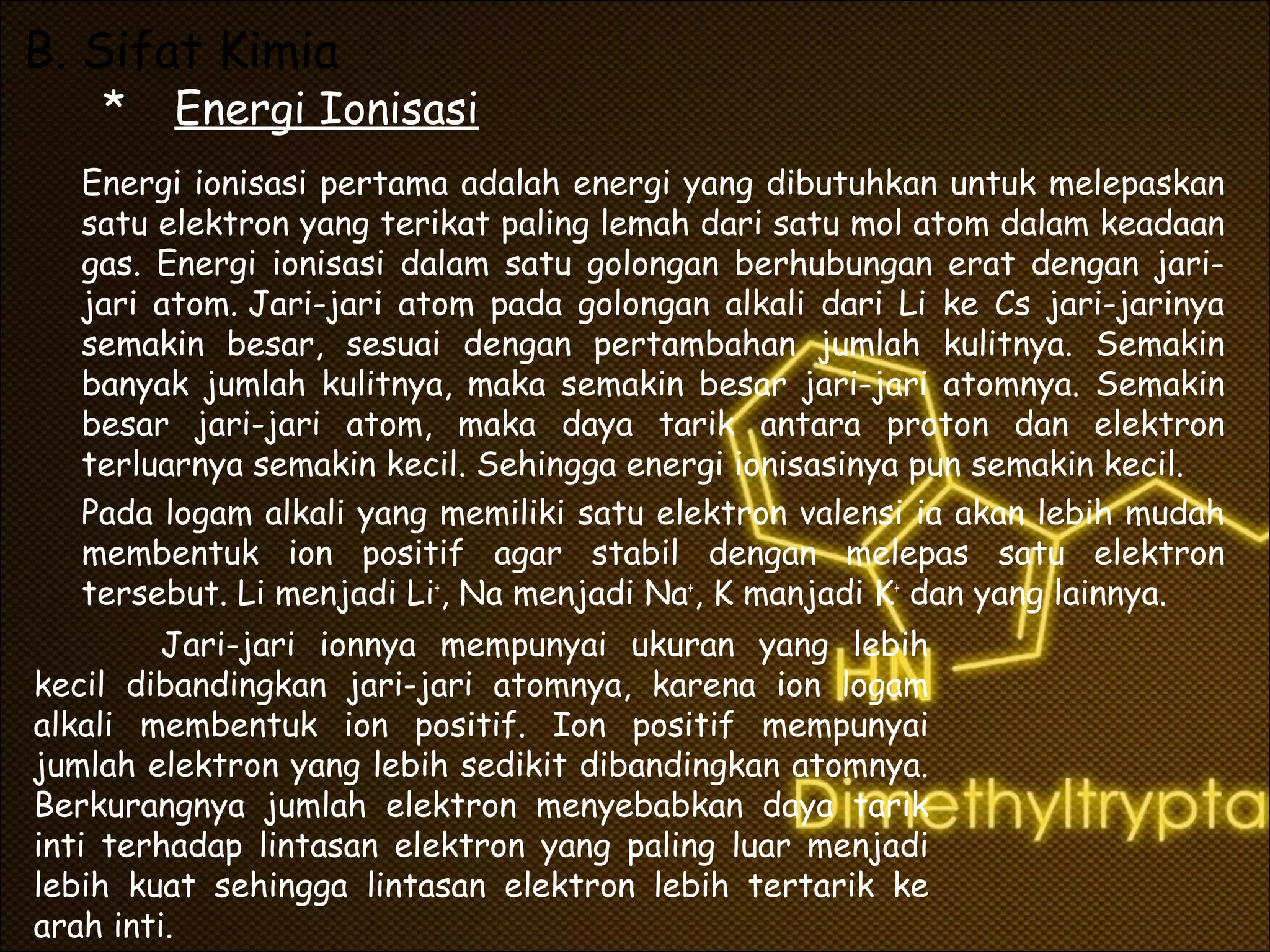 Ppt. kimia kelimpahan unsur dan unsur alkali (gol. 1) | PPT