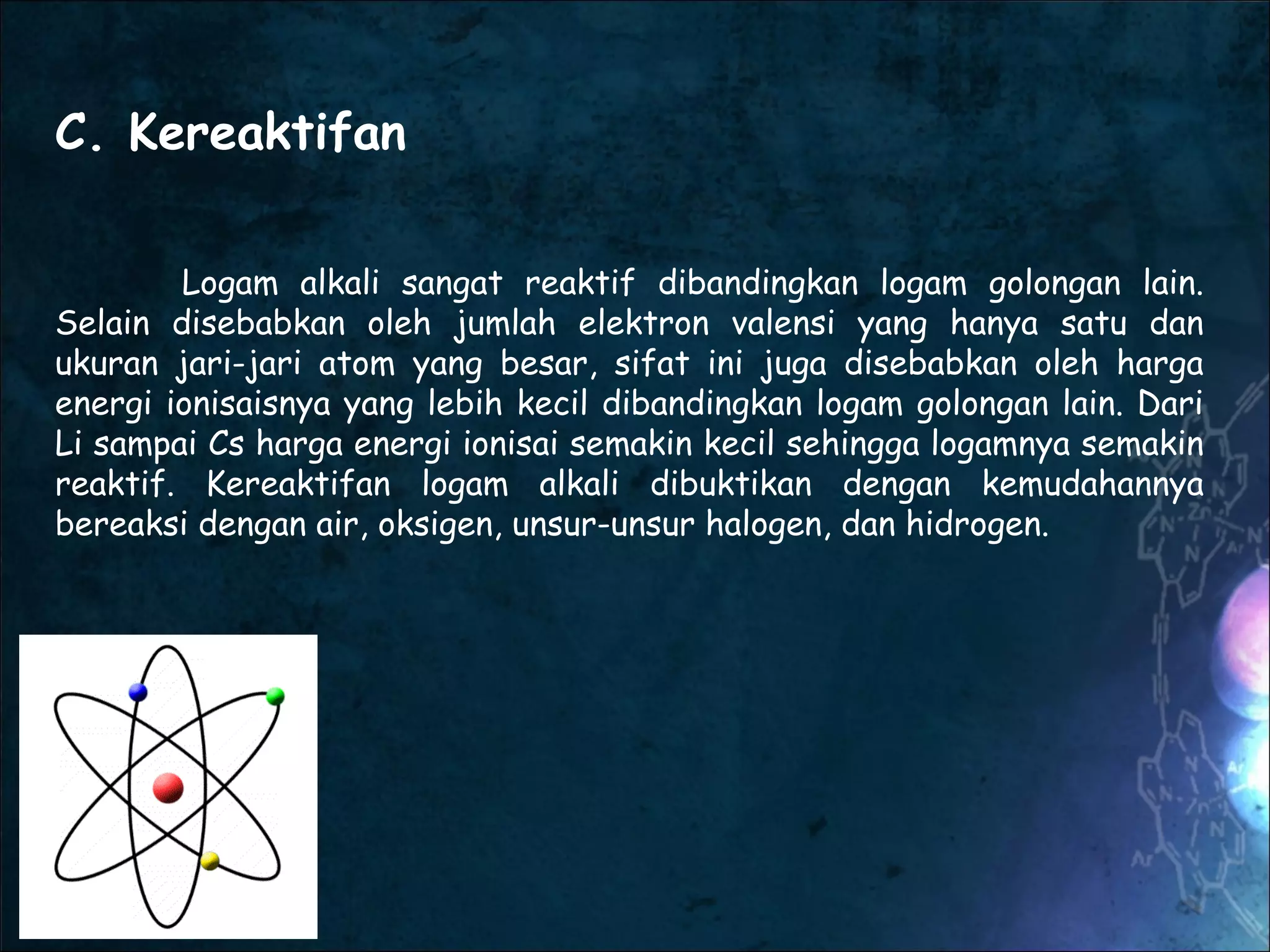 Ppt. kimia kelimpahan unsur dan unsur alkali (gol. 1) | PPT