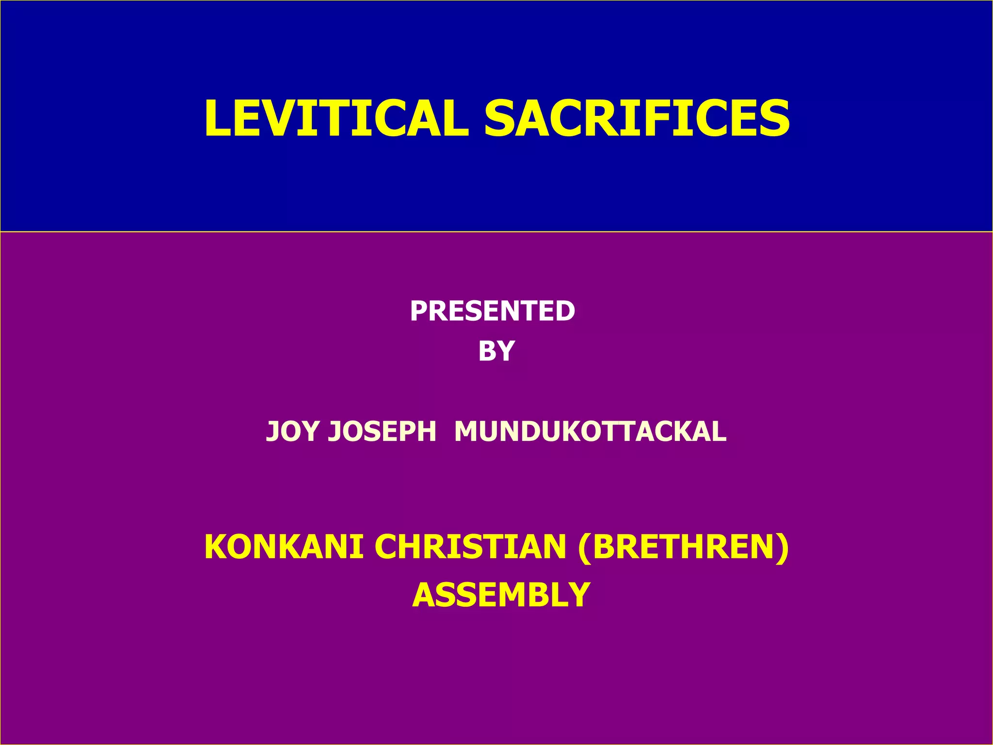 Ppt L. Sacrifices | PPT