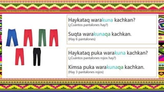 PPT - LAS VESTIMENTAS TIPICA EN QUECHUA | PPTX