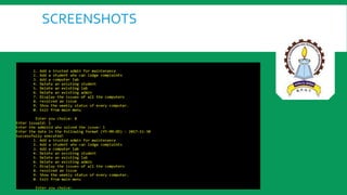 Computer Lab Management System | PPTX