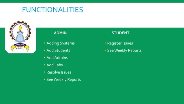 Computer Lab Management System | PPTX | Databases | Computer Software ...