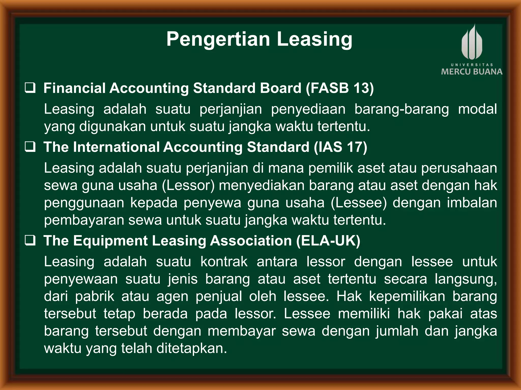 PPT Manajemen Keuangan - Leasing | PDF